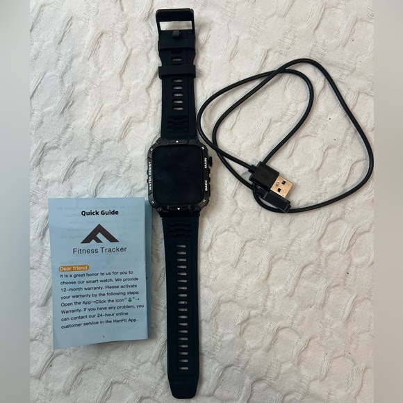 Hanfit | Accessories | Black Hanfit Mens Sport Watch Smart Fitness ...